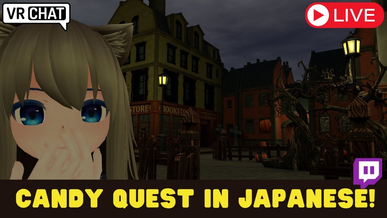 World First Japanese Class in VR chat! Candy Quest Game in Japanese ...
