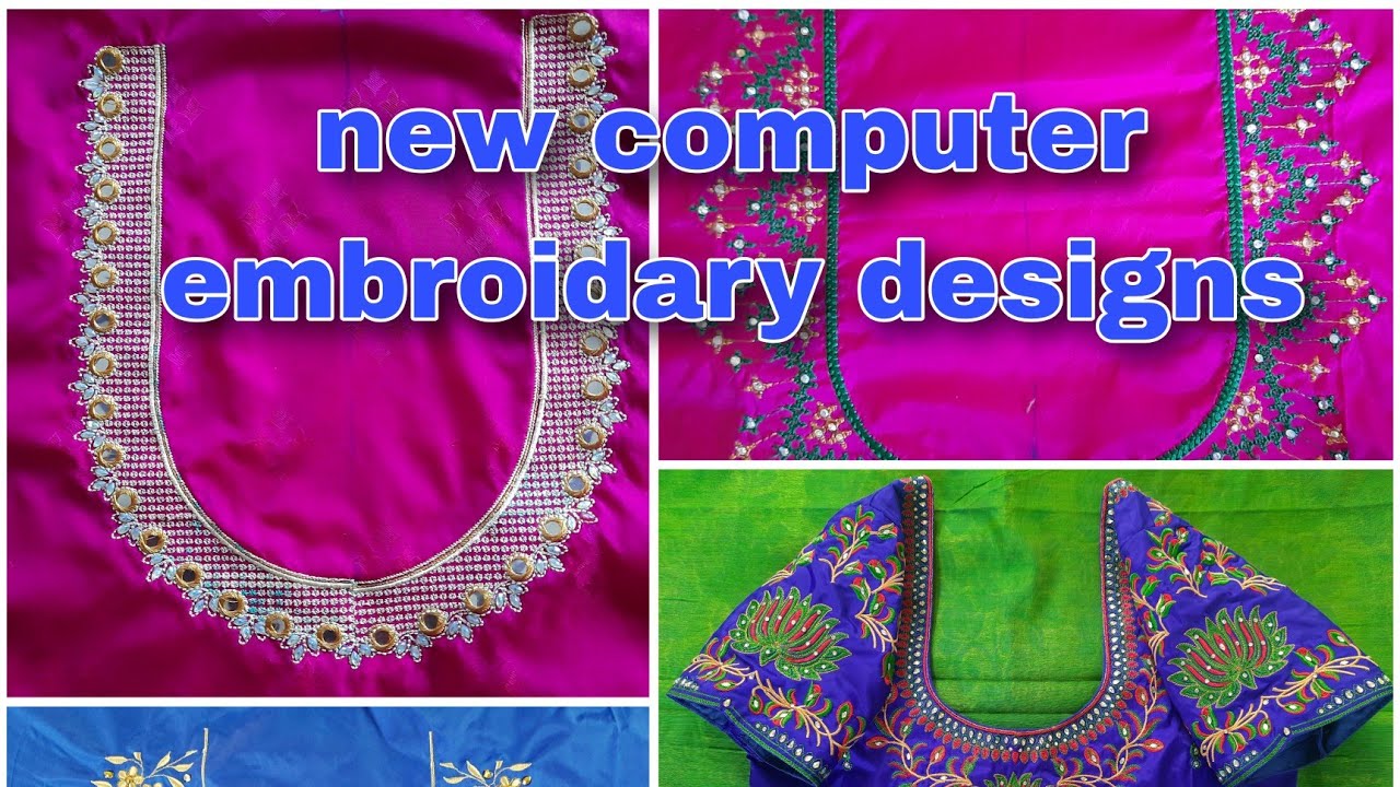 new computer embroidary designs - YouTube