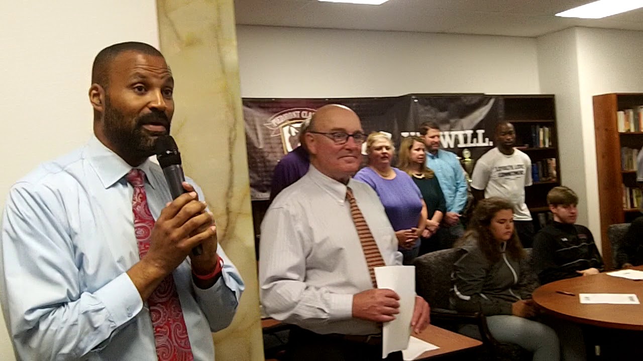 Ken Free Jr. Piedmont Classical School AD opens the ceremony - YouTube