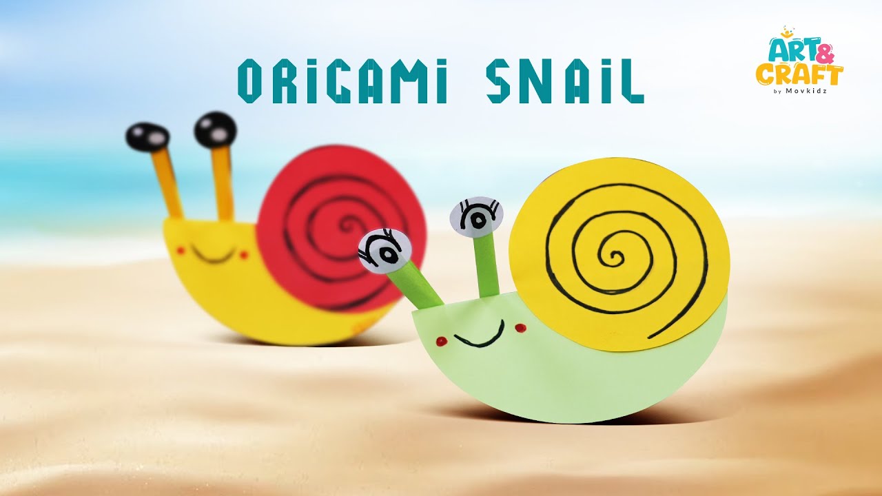 Origami Paper Snail | How To Make Paper Snail | movkidz Art & Craft ...