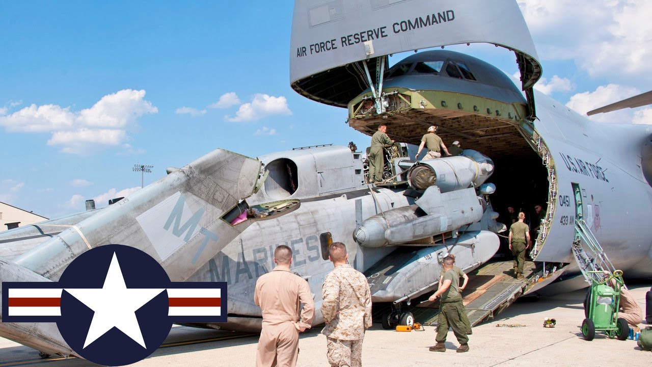 US Air Force. Giant C-5M Super Galaxy transport aircraft based at the ...