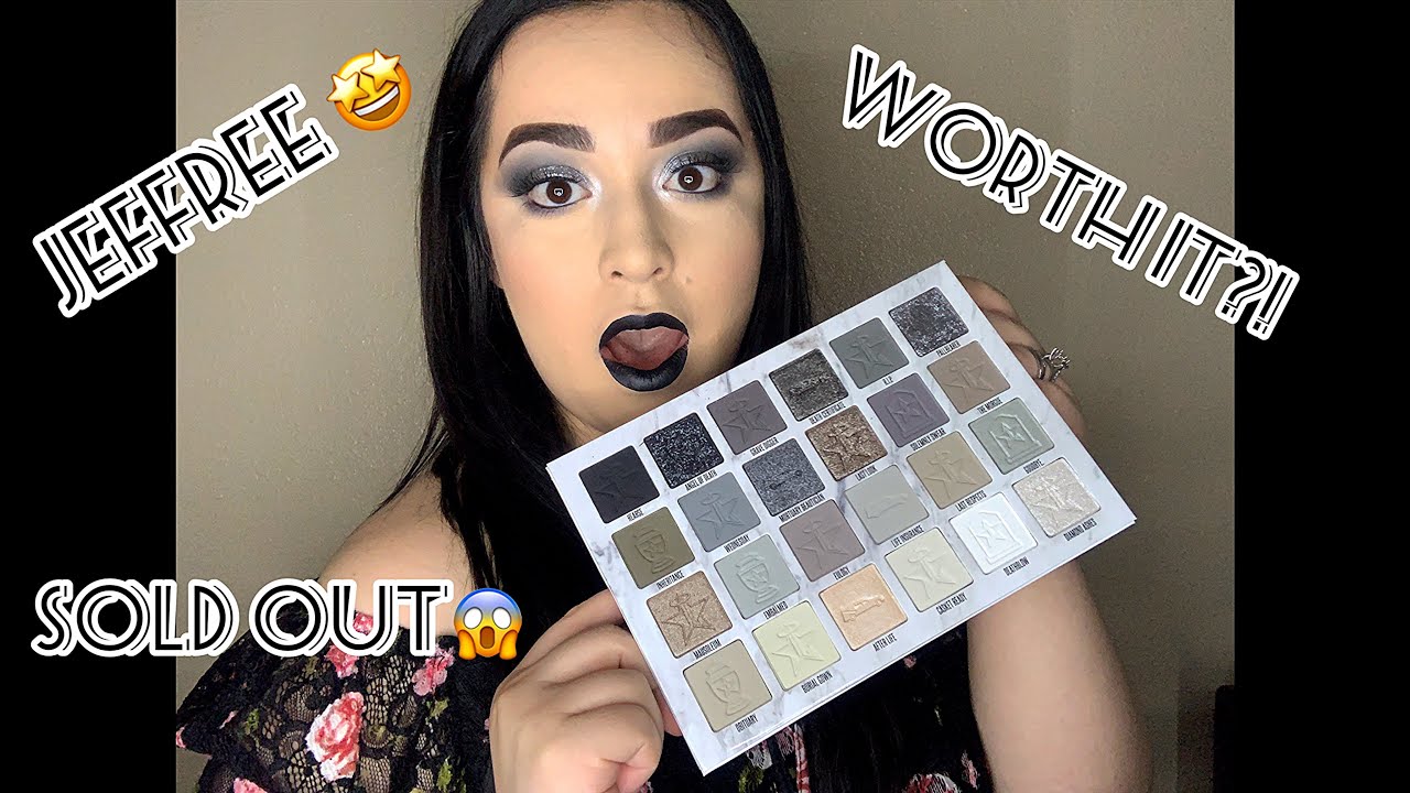 Smokey Eye Makeup Tutorial using Jeffree Star Cremated Palette | Honest Review - YouTube