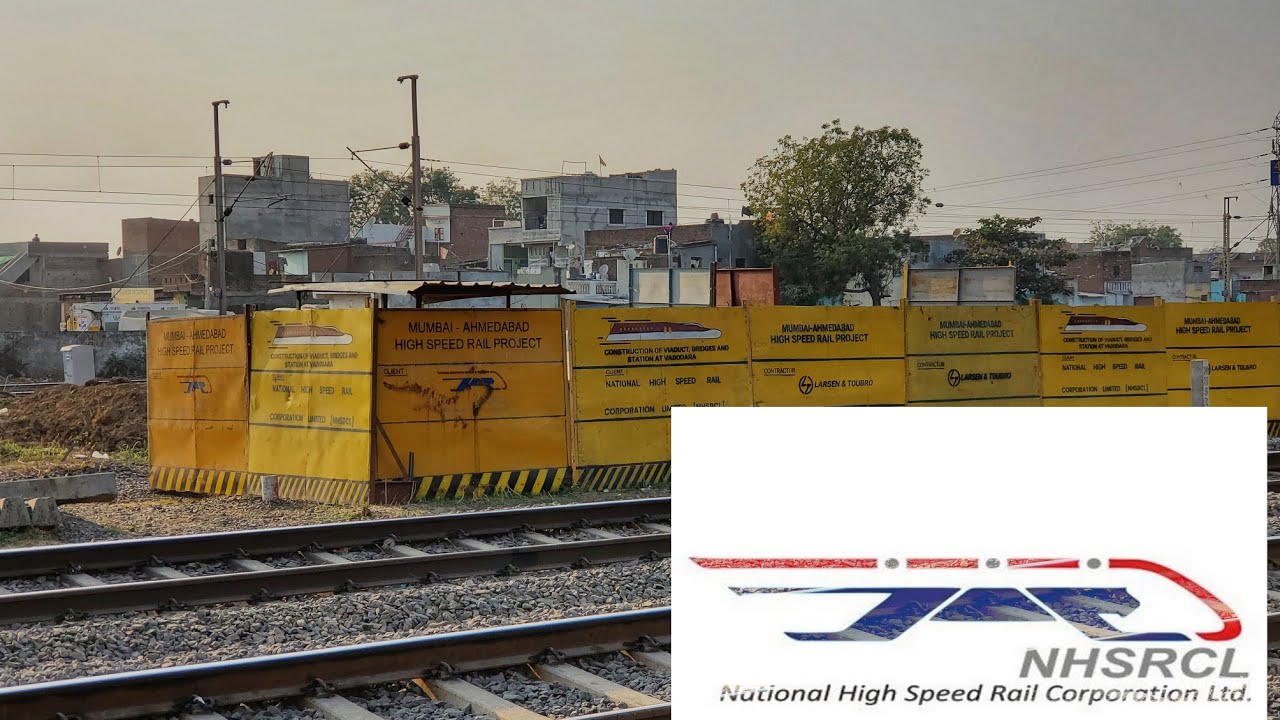 Bullet train MAHSR work progress| Vadodara NHSRCL - YouTube