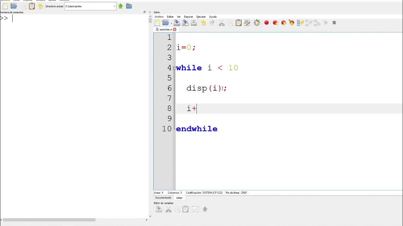 58 Estructura de Control "WHILE" | GNU Octave / MATLAB - YouTube