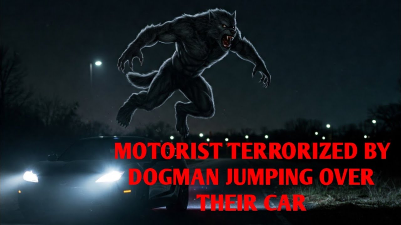 DOGMAN RAN OUT & JUMPED OVER A CAR ON THE ROAD THE DRIVER SHARES THEIR ...