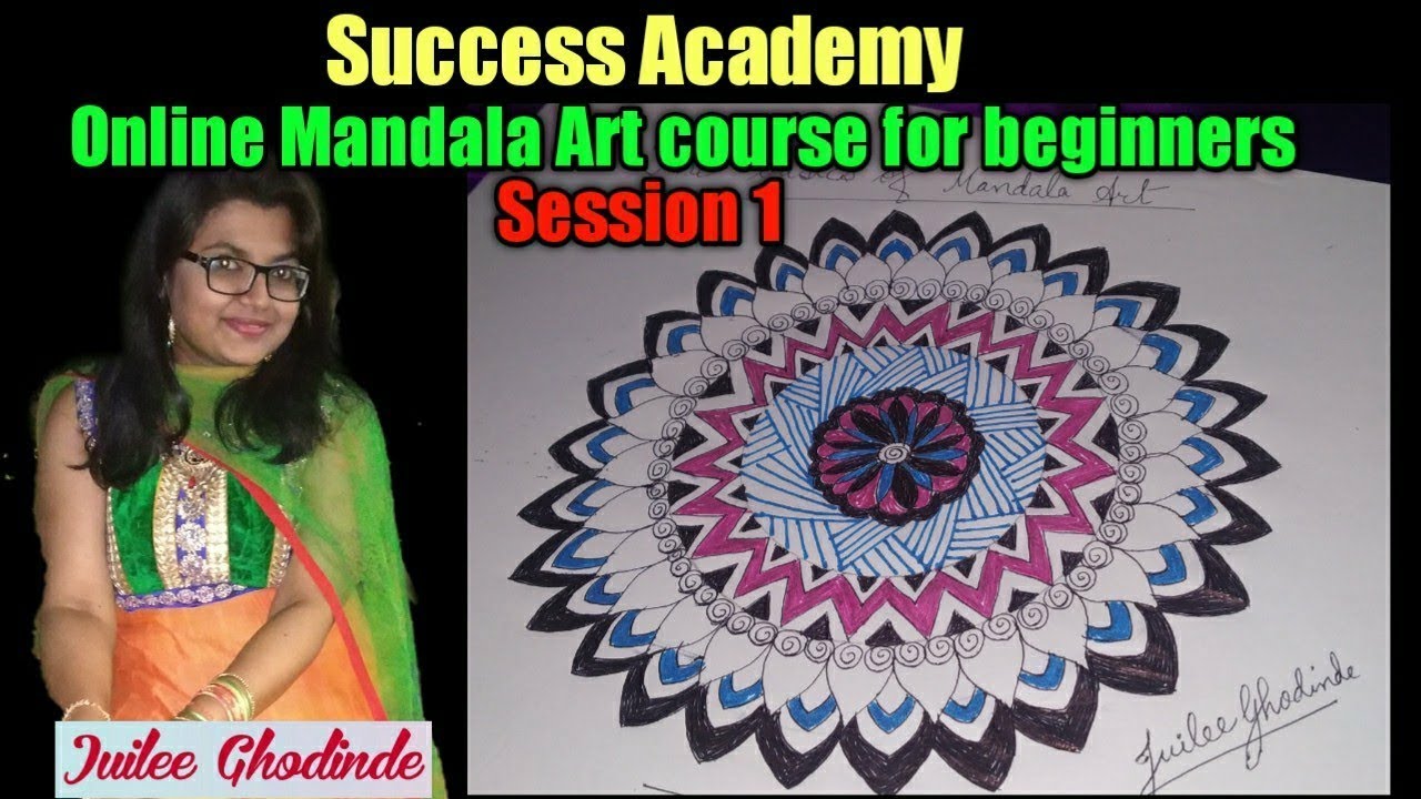 Drawing class Session 1 Mandala Art for beginners #circle #mandala #art ...