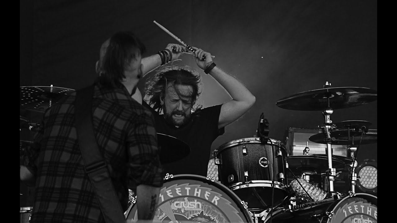 Seether drummer John Humphrey talks to 3dotmag - YouTube