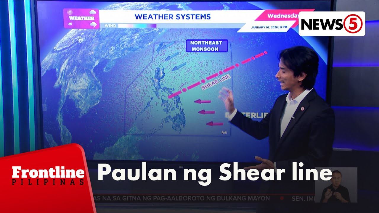 Shear line, nagpapaulan pa rin sa ilang bahagi ng Bicol | Frontline ...