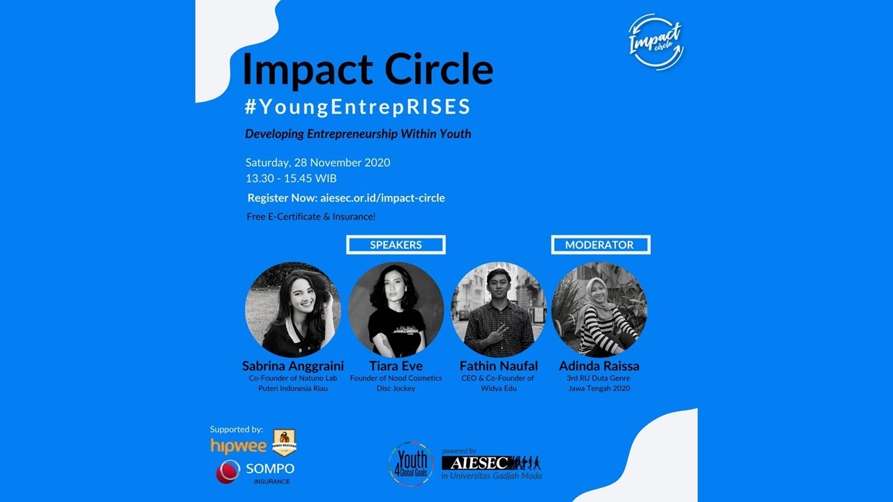 Impact Circle #YoungEnterpRISES by AIESEC in UGM - YouTube