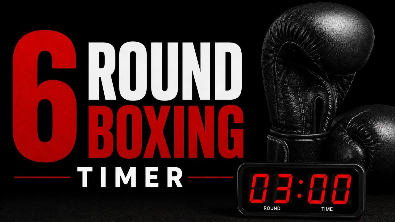 6 Round Boxing Timer | Home Workout - YouTube