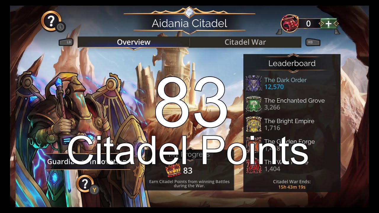 Gems of War - PVP Citadel War (Aidania) 2025 03 25 - YouTube