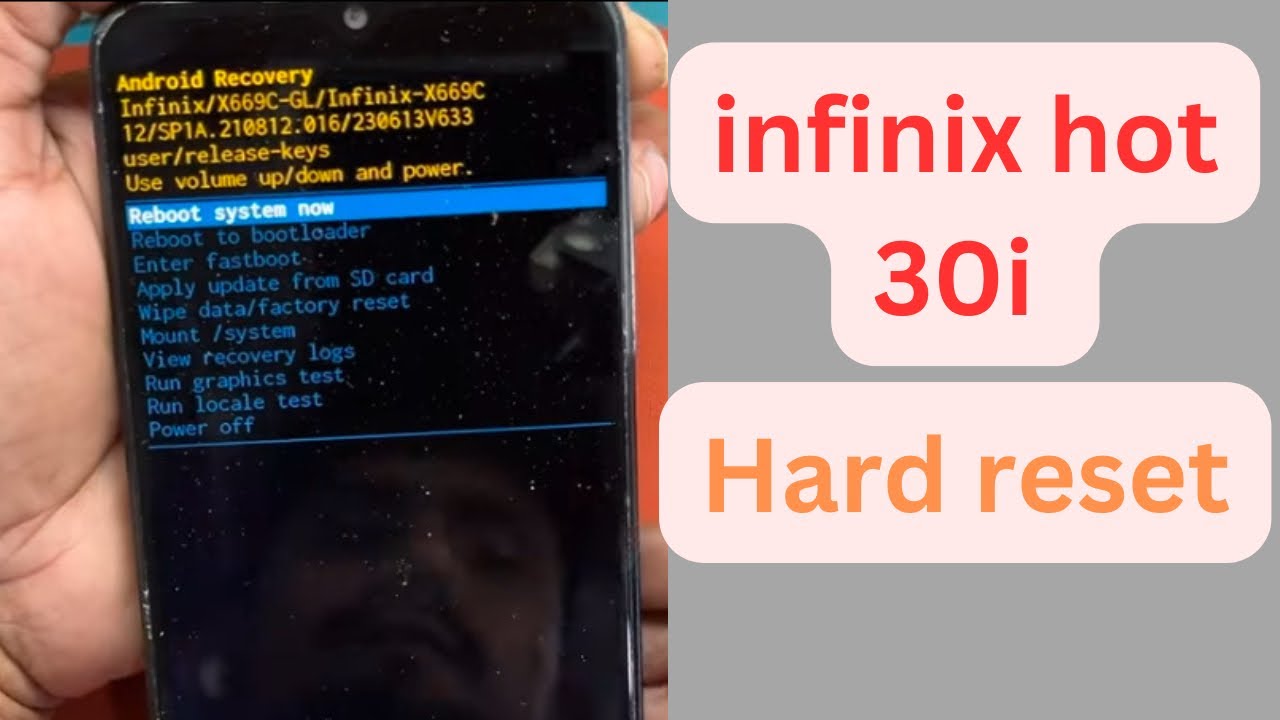 Infinix Hot 30 i hard reset / Infinix Hot 30 factory data reset / infinix x669c hard reset - YouTube
