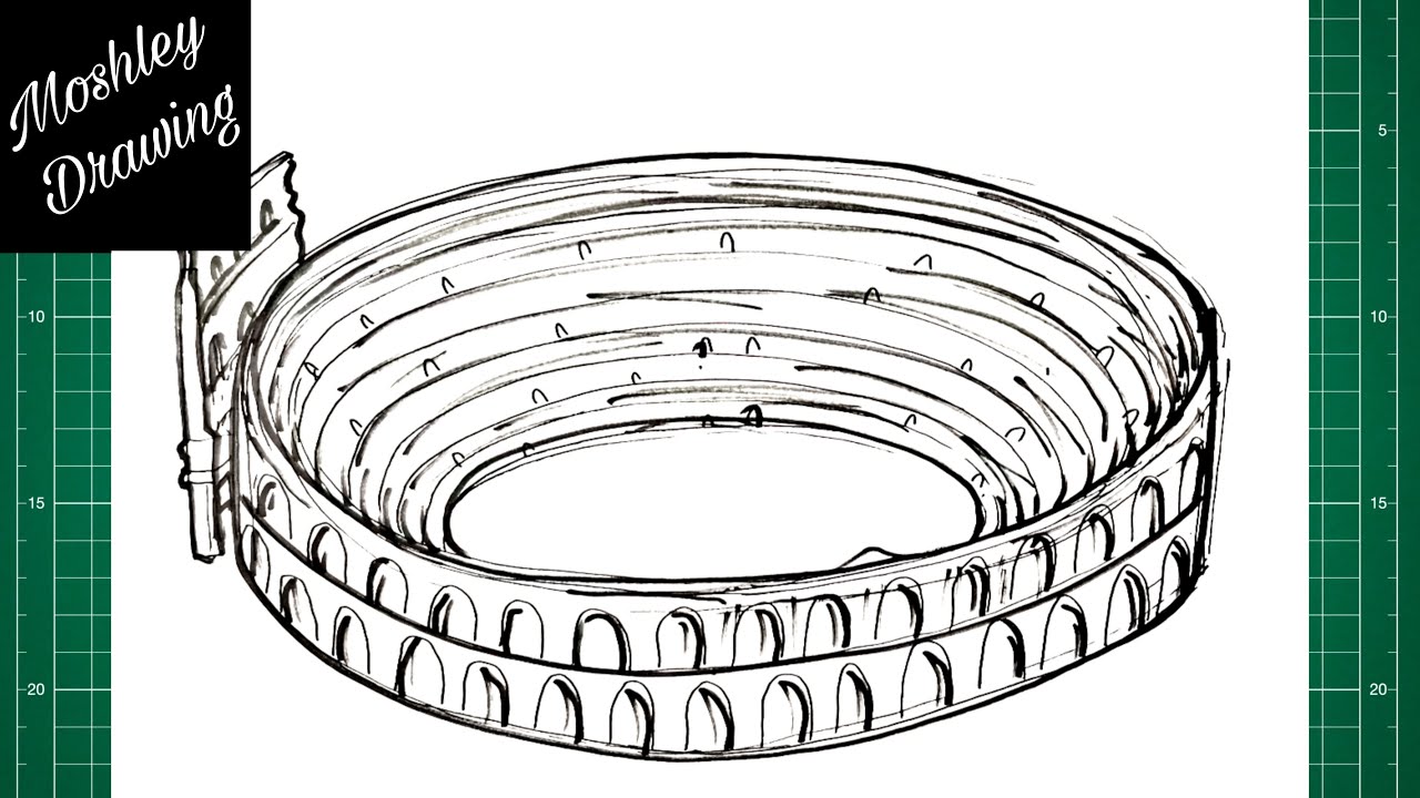 How to Draw Arena Di Verona - YouTube