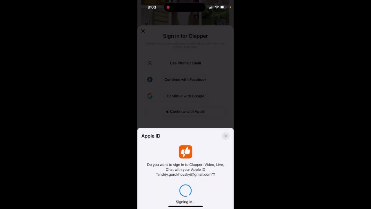 How to sign in/create account in Clapper app - tutorial - YouTube
