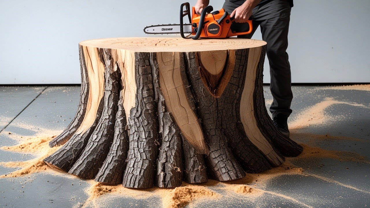 Largest Rustic Monolithic Table From Old Rare Giant Tree Stump ...