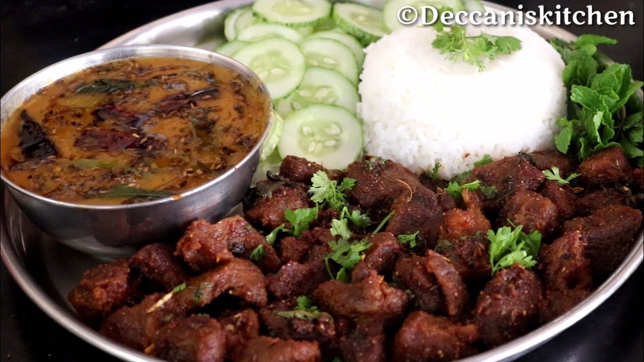 Toor Ki Khatti dal & Mutton Fry (Talawa Gosht) - YouTube