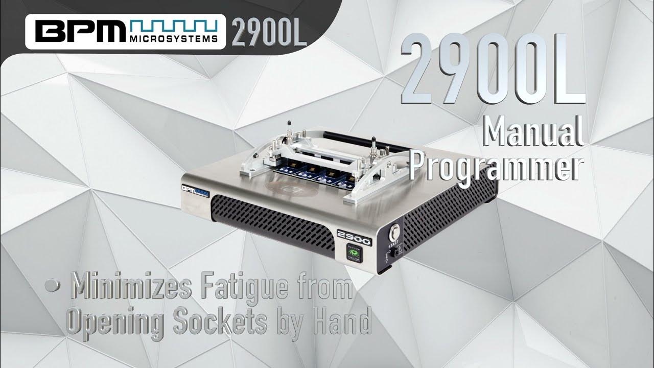 BPM Microsystem's 2900L Manual Programmer for eMMC, iNAND, MLC, SLC, MCU, Flash Devices & more ...
