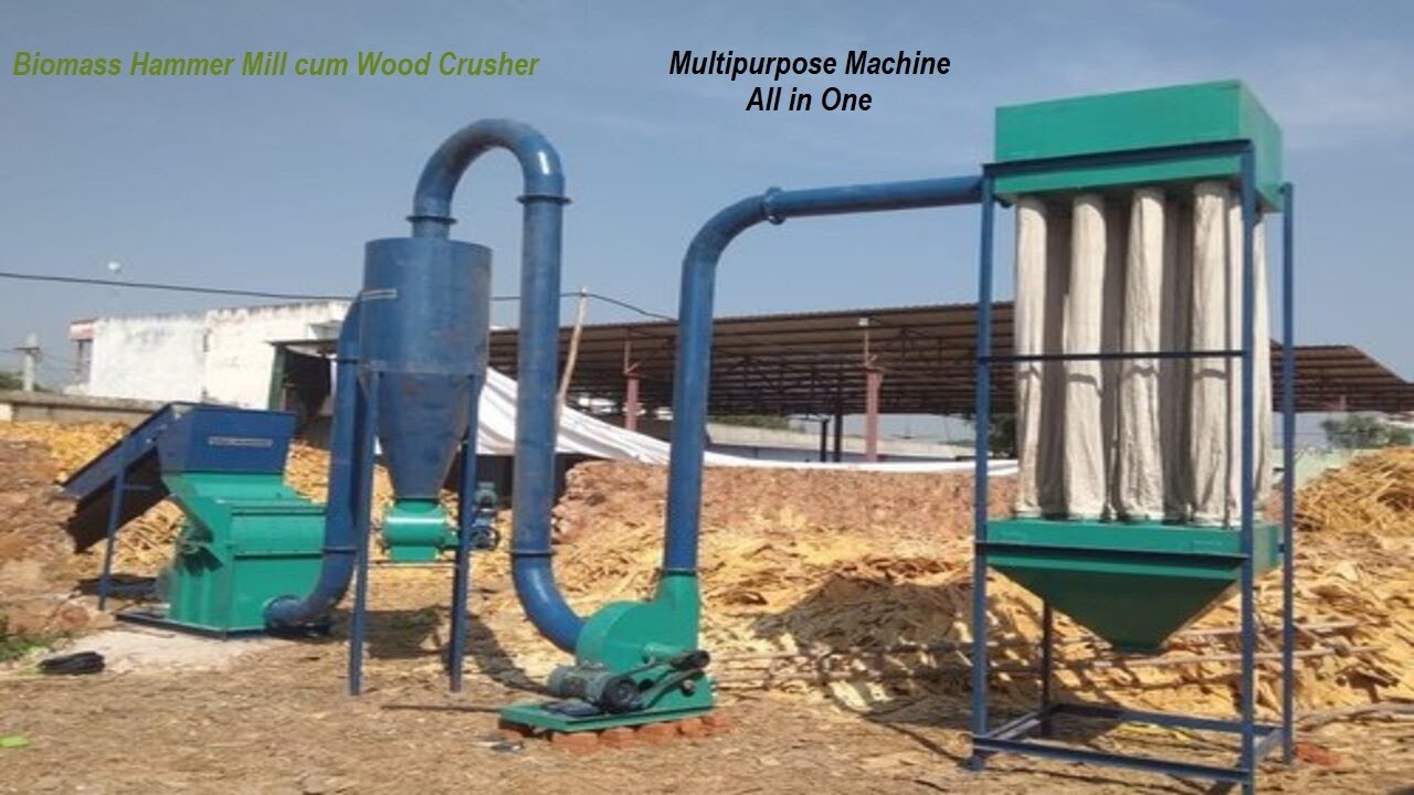 Wood Crusher cum Hammer Mill/ Biomass Crusher Machine/+91-82388 99991 ...