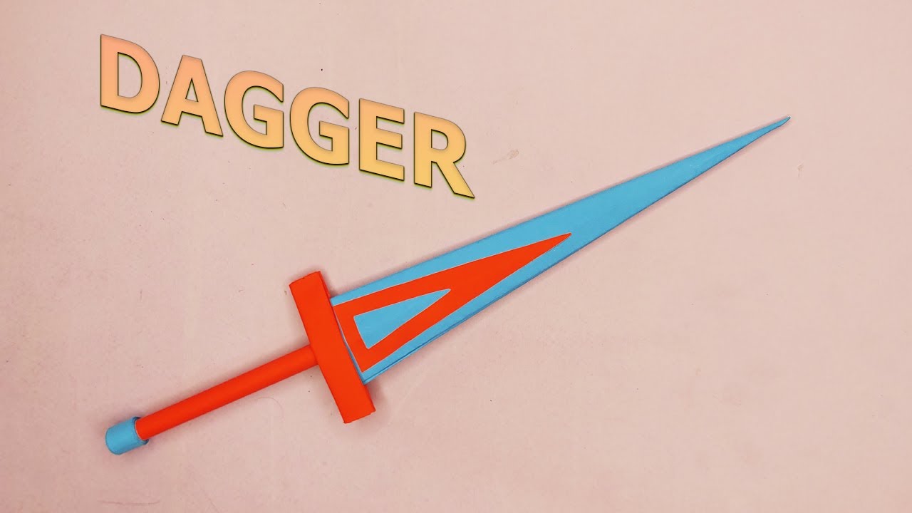 DIY Paper Dagger - Papercraft Meets Mid-Century Design - YouTube