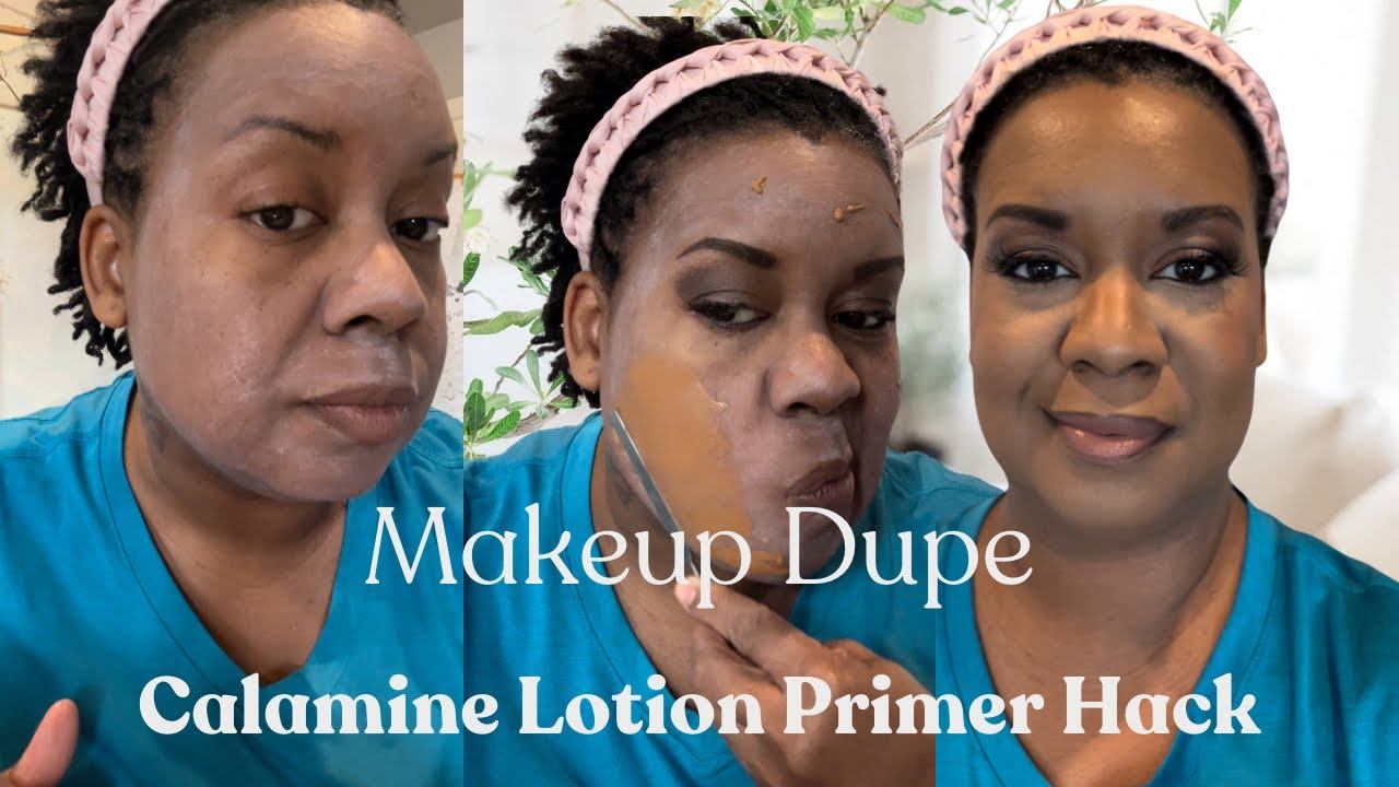 Oil-Free Makeup All Day Using Calamine Lotion as Base/Primer! - YouTube
