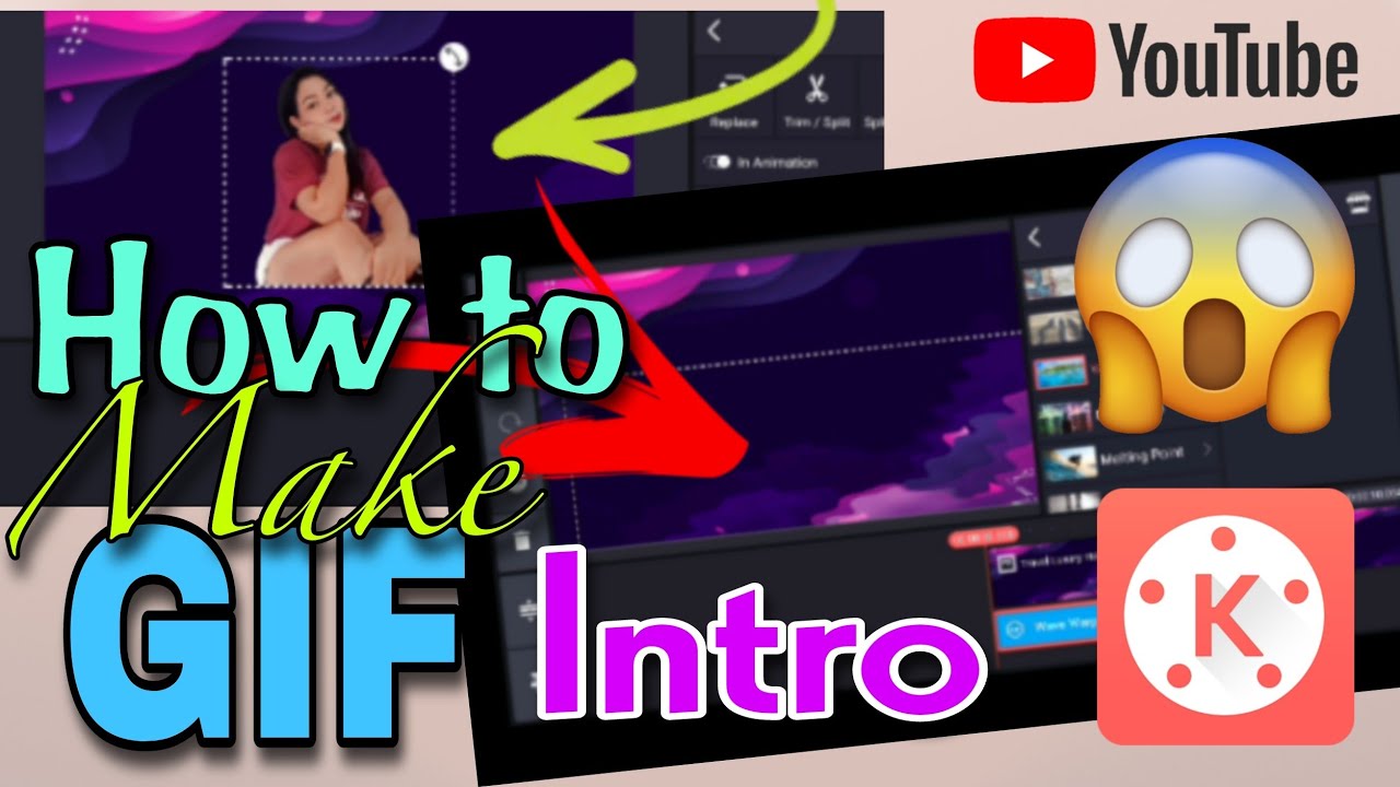 How to edit gif intro for my member #kinemaster #tutorial - YouTube