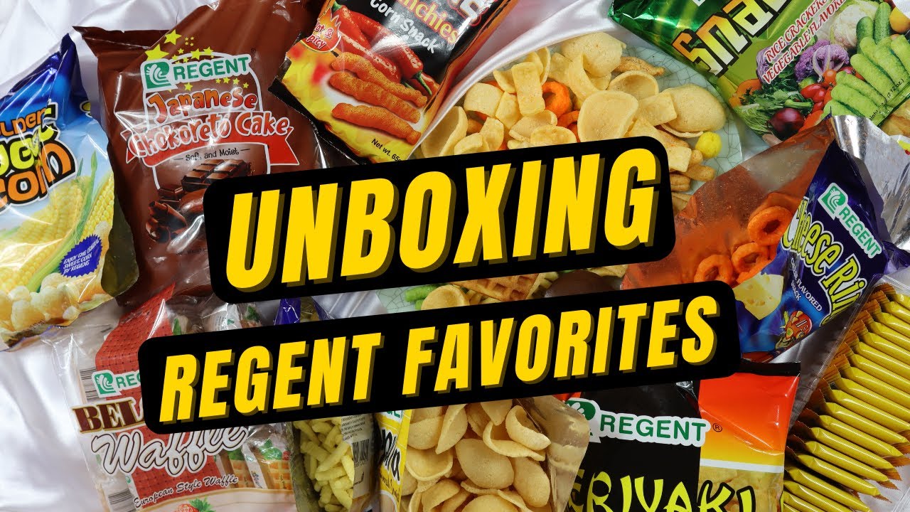 Unboxing Filipino Snack Favorites from Regent | satisfying ASMR - YouTube