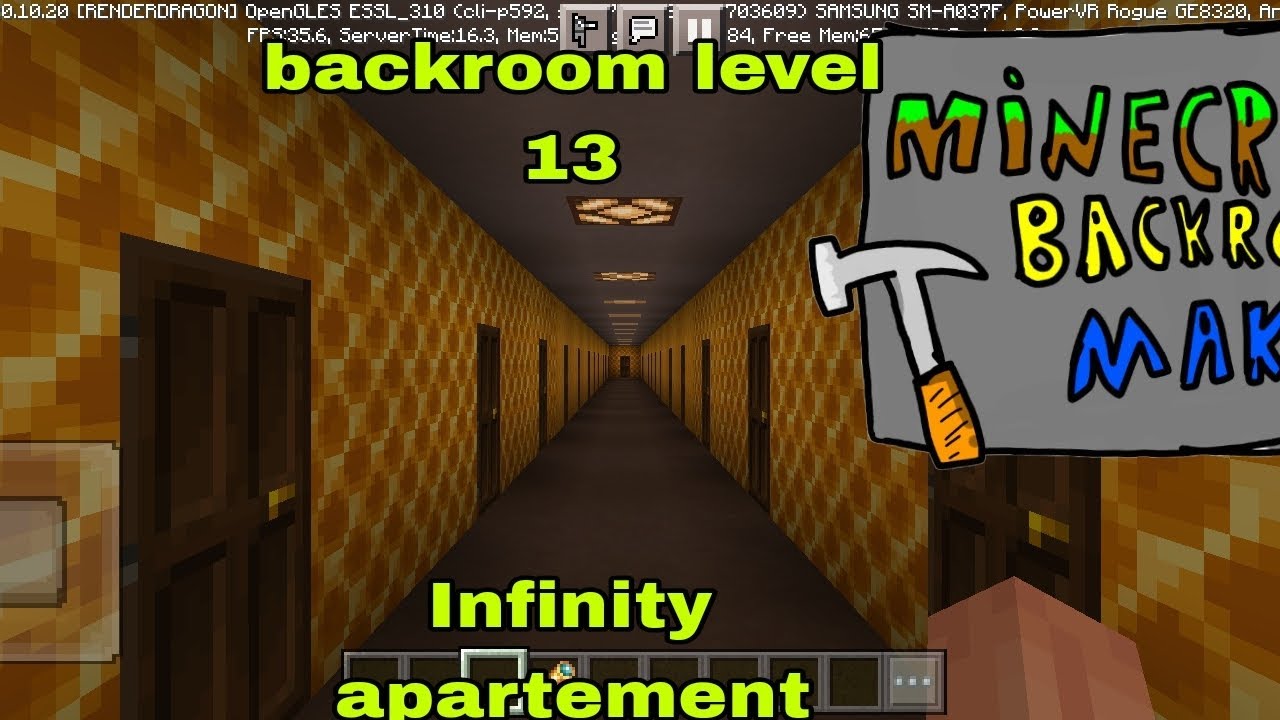 exploring backroom level 13 [ minecraft backroom maker ] - YouTube