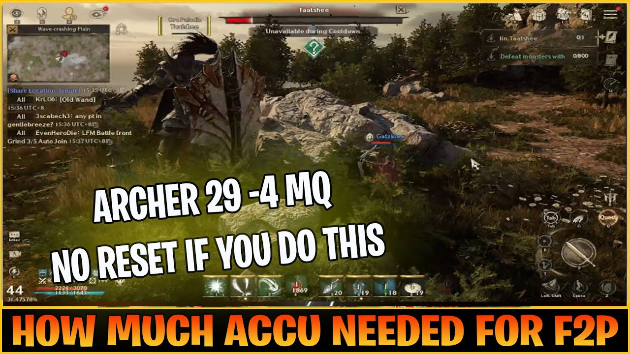 ARCHER 29 - 4 MAIN QUEST HOW MUCH ACCU NEEDED NIGHT CROWS - YouTube