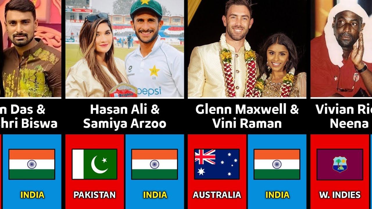 Famous Foreign Cricketers Who Married Indian Girls | Indian Women Who ...