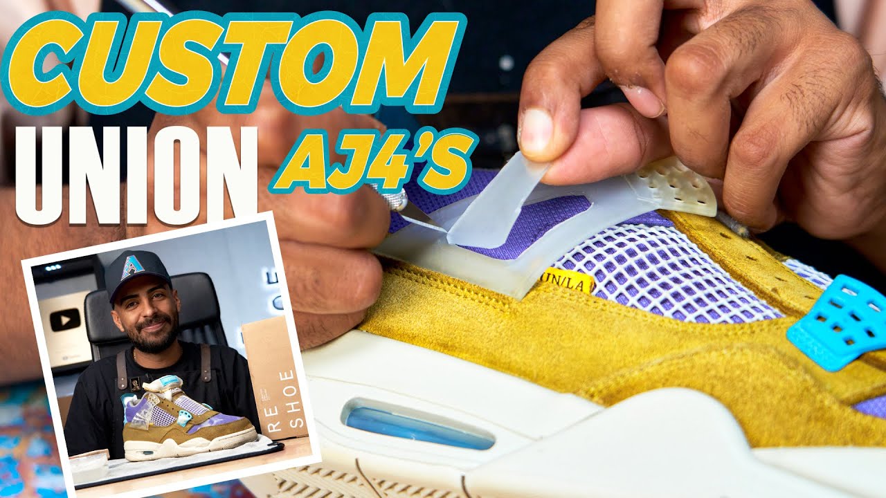 How to Customize Union Jordan 4s - YouTube