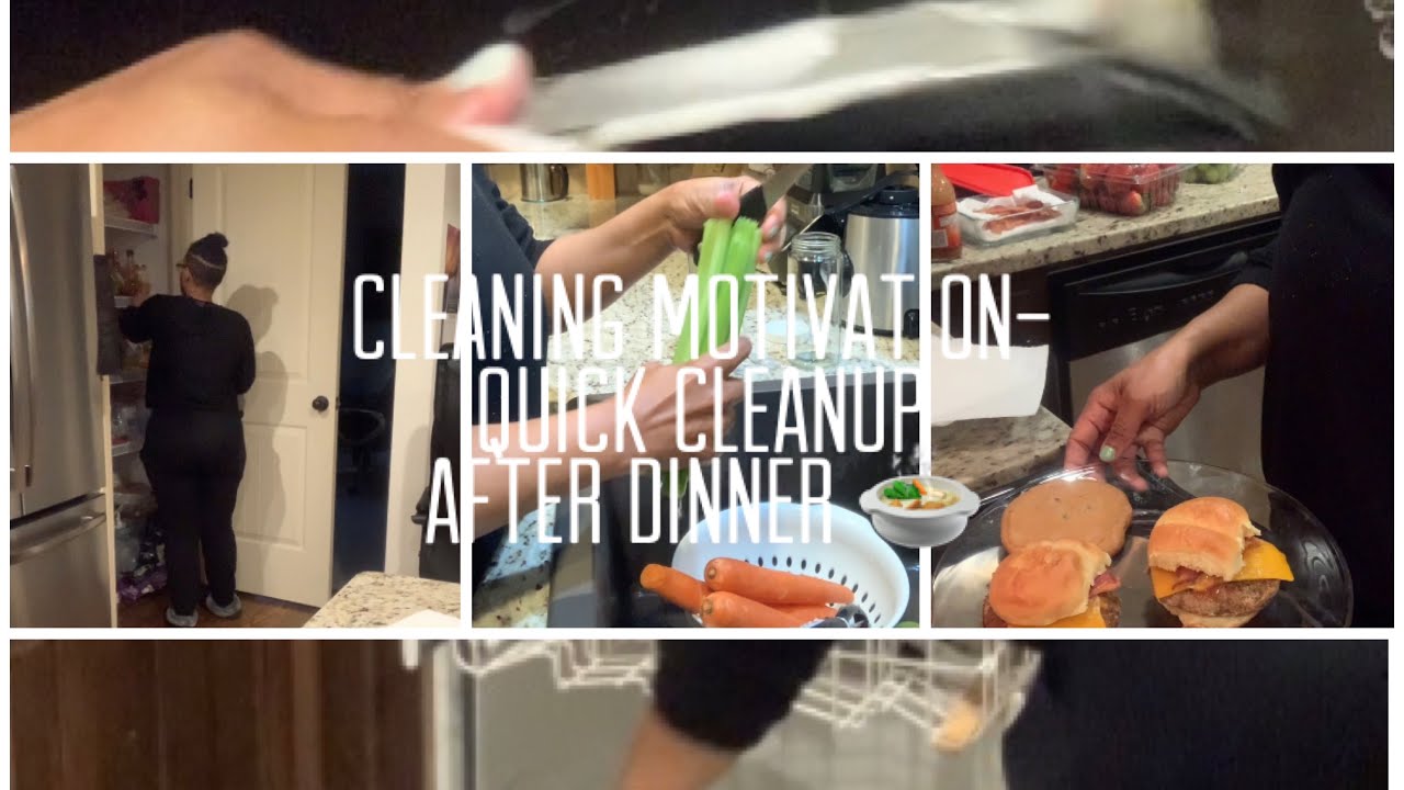 Cleaning motivation-quick cleanup after dinner 🍲 fruit & veggie prep ...