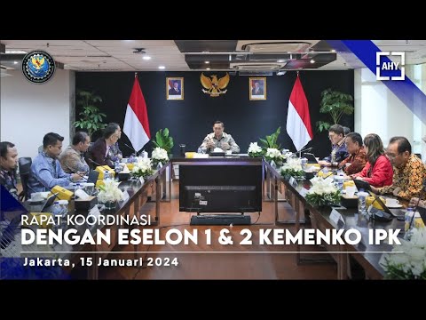Rapat Kordinasi dengan Eselon 1 & 2 Kementerian IPK - YouTube