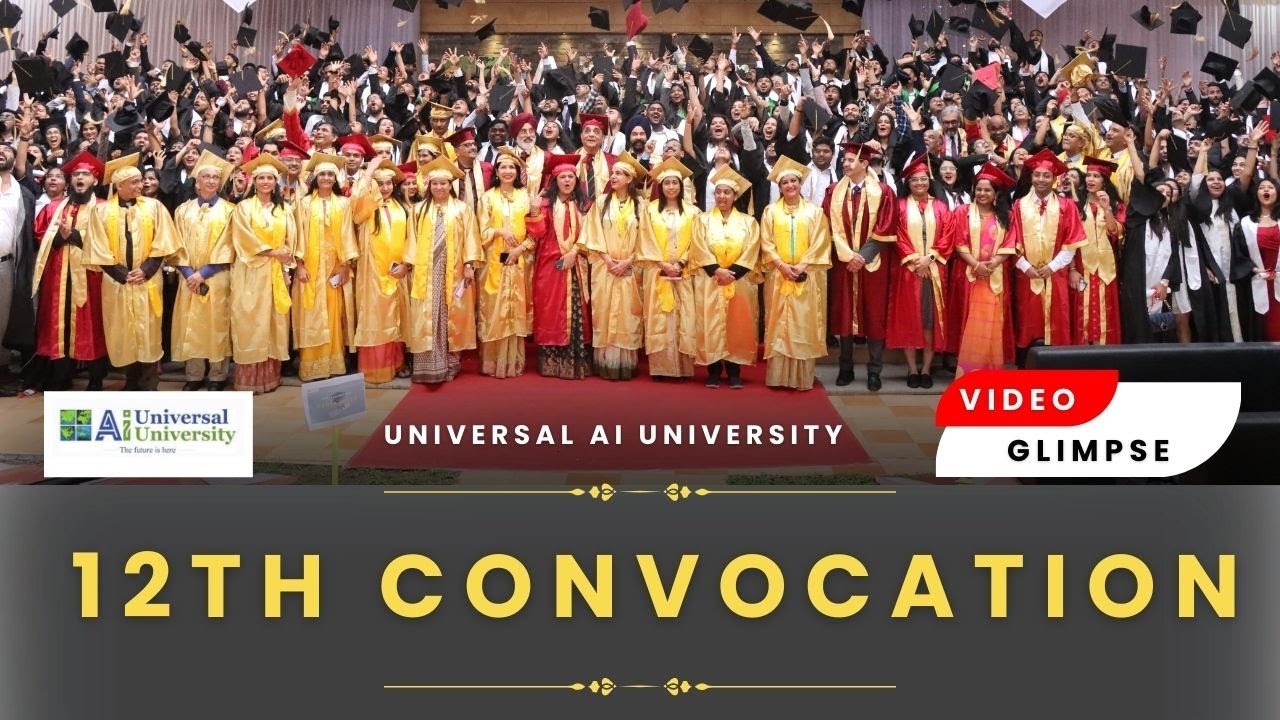 A Day to Remember! 12th UAi Convocation Glimpses - Universal Ai University in Karjat | 4th Nov ...