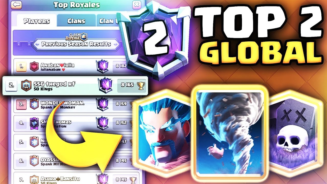 #2 GLOBAL WITH BEST GRAVEYARD DECK - Clash Royale - YouTube