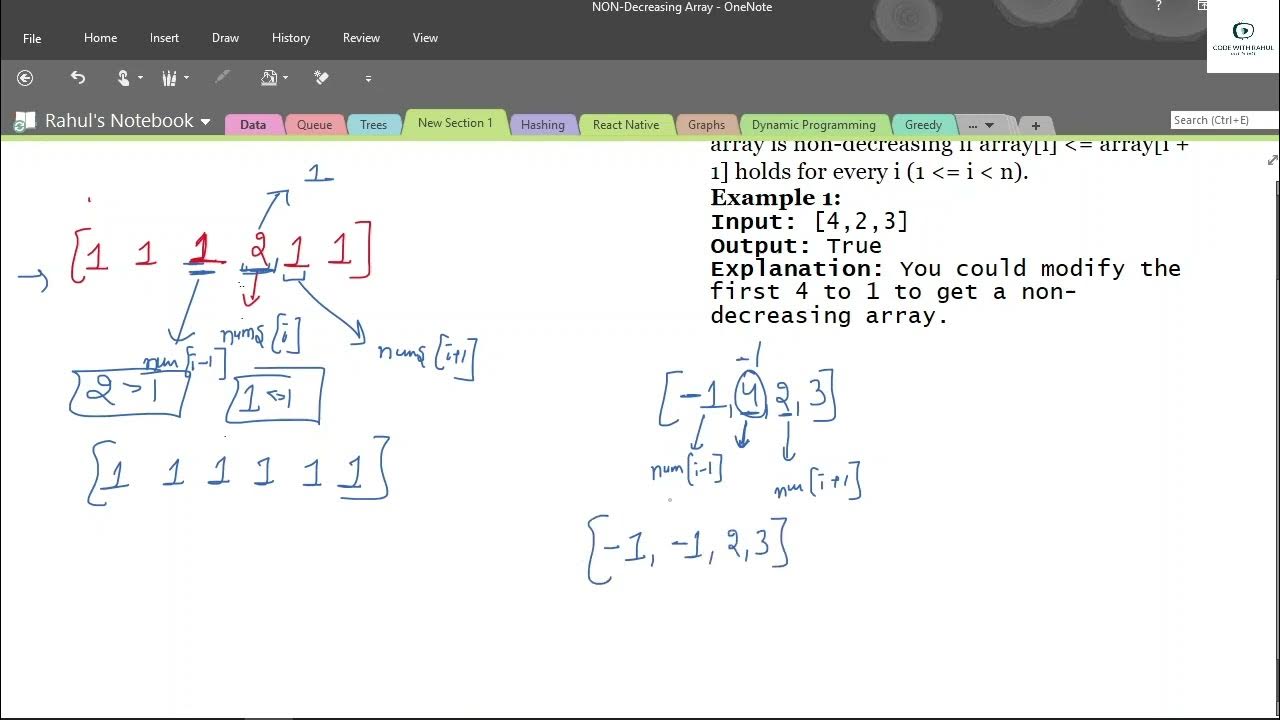 Non Decreasing Array Explained💥 Leetcode Potd Faang Youtube