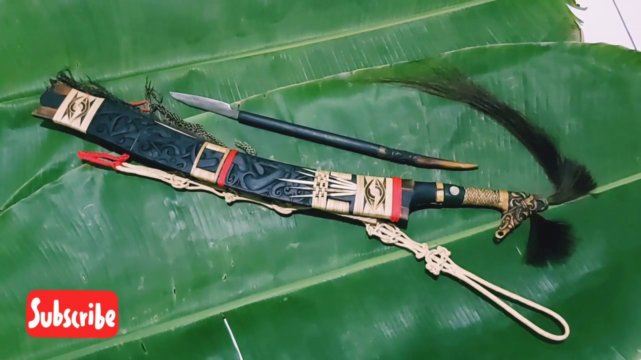 Mengukur Dengan Meteran Mandau Jimpul Dayak Iban - YouTube