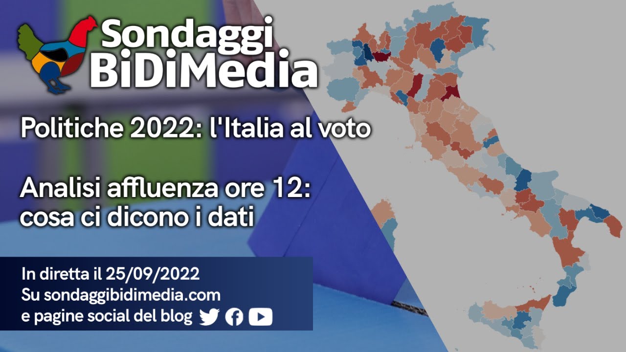 Politiche 2022, cosa ci dice l'affluenza? Analisi dati delle ore 12.00 ...