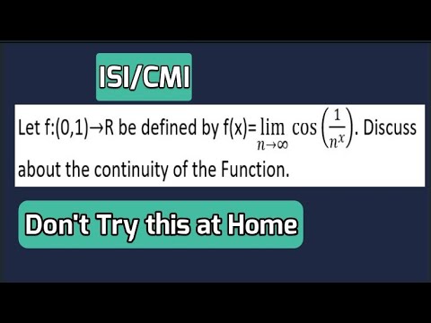 Find limiting value of cos(1/n^x) where n tends to infinity...... - YouTube