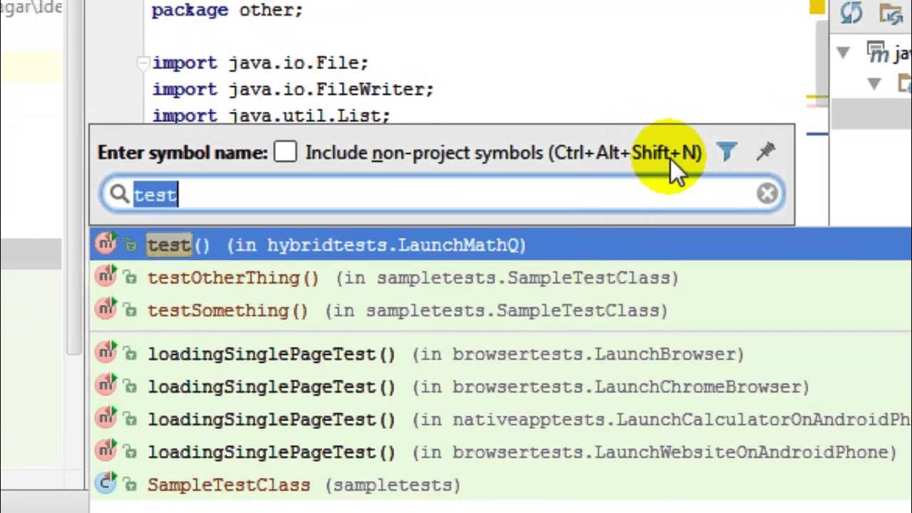 How to find a method in intellij IDEA - YouTube