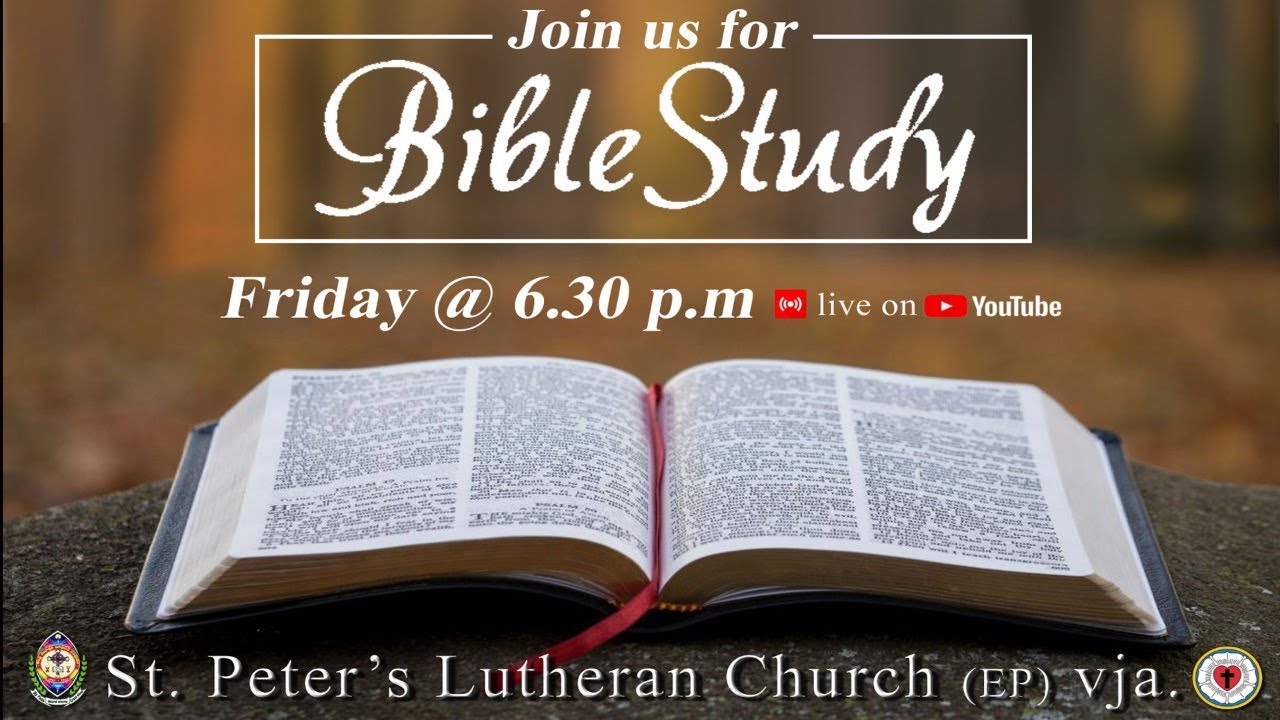 29-05-2020_FRIDAY BIBLE STUDY - YouTube