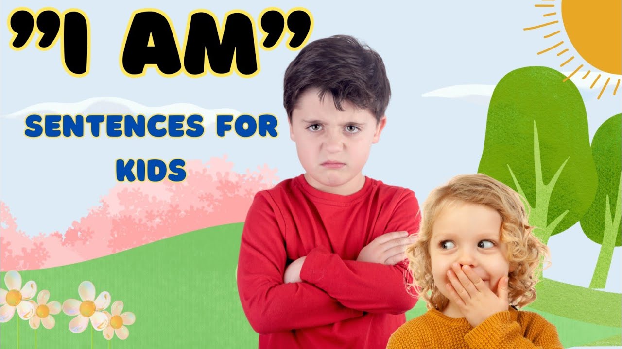 "I am"sentences for kids|Kids English vocabulary #kidslearning - YouTube