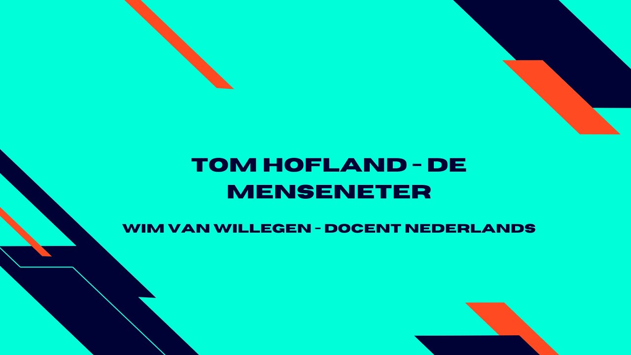 Tom Hofland - De menseneter - YouTube