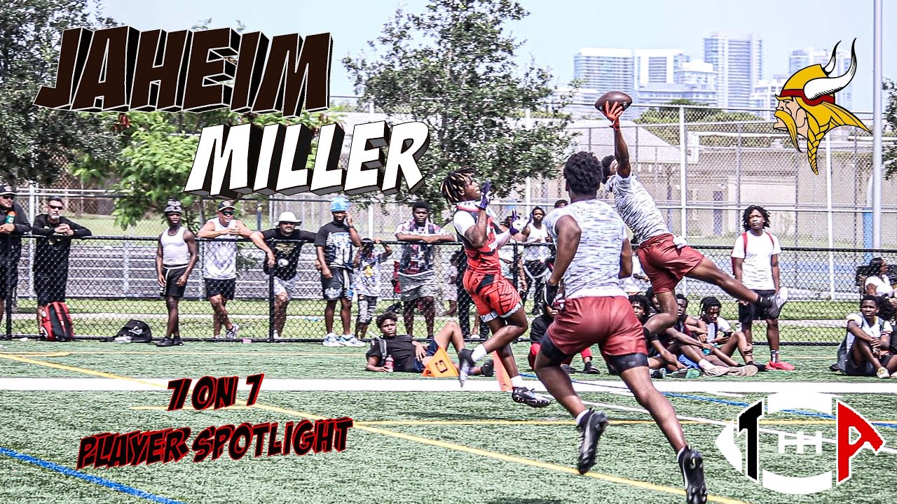 🔥🏈 Tutu Atwell Foundation 7 on 7 Player Spotlight Jaheim Miller Miami ...