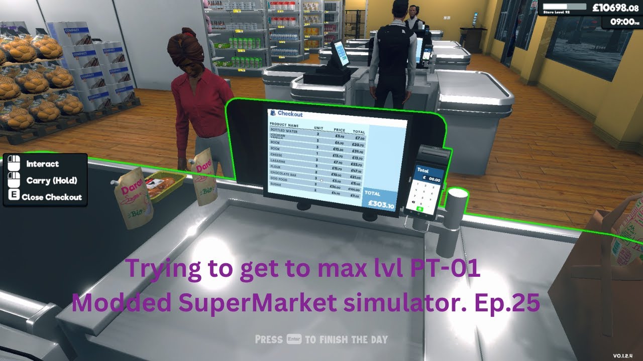 Making my way up to Max lvl pt.01- Modded Supermarker Simulator Ep 25 ...