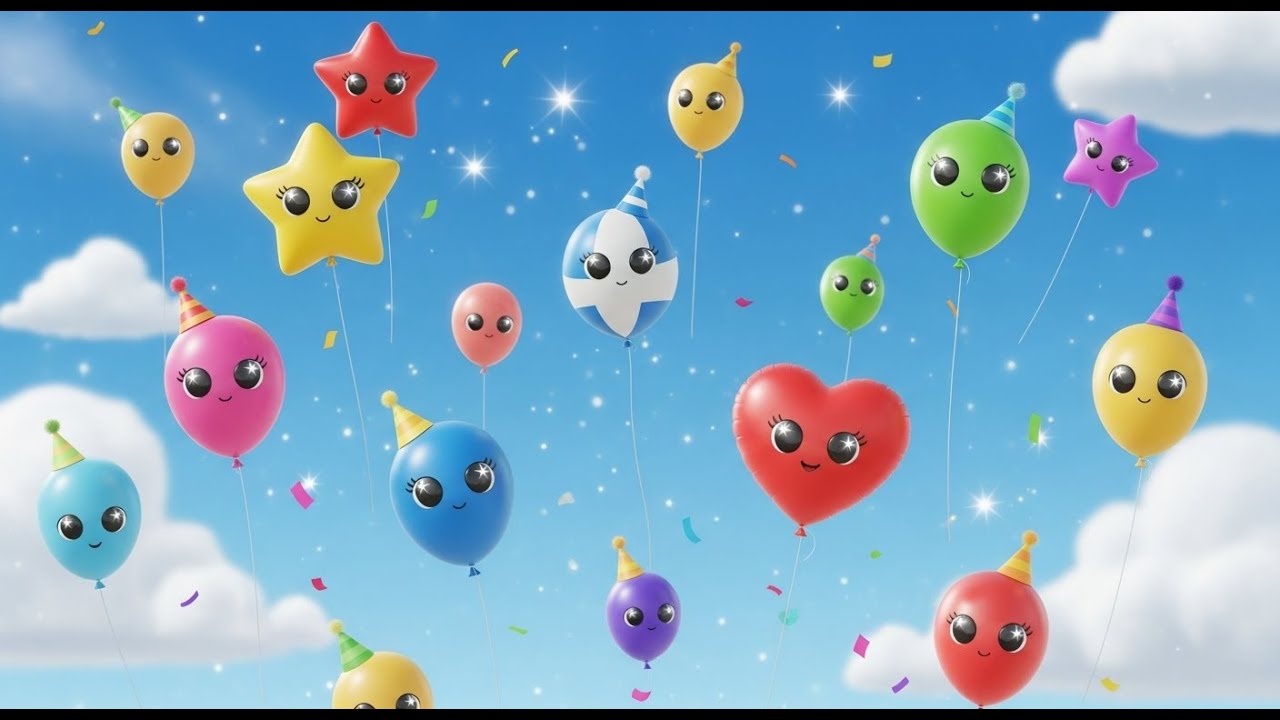 Count the Balloons in the Sky 🎈☁️ | Learn to Count for Kids ...