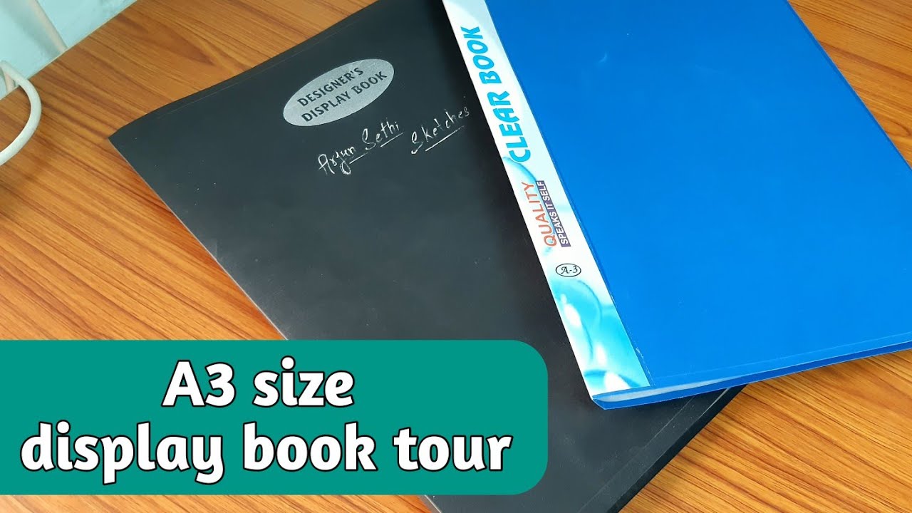 new channel and A3 size display sketch book tour - YouTube