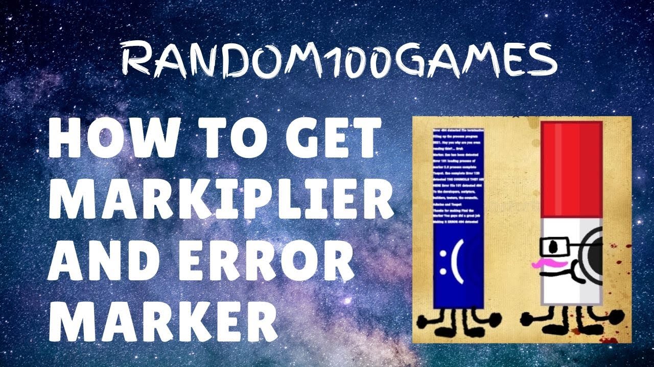Roblox - Find The Markers - Markiplier Marker and Error Marker - YouTube