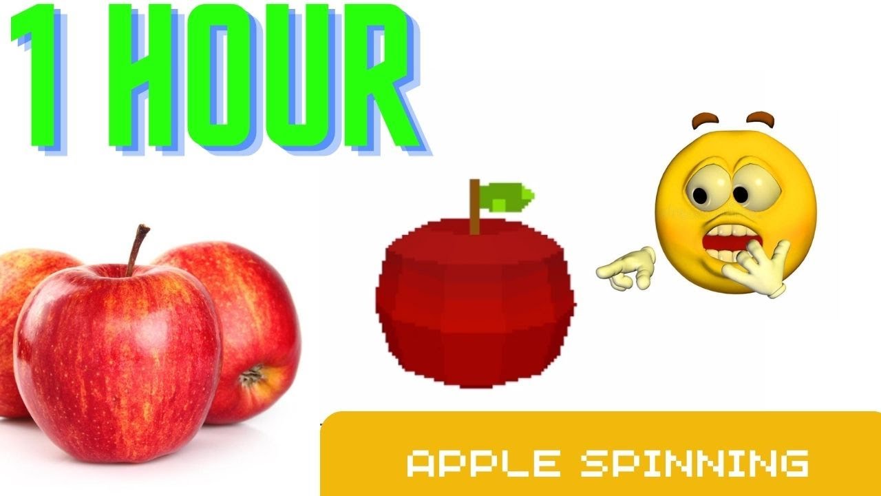 apple spinning [1 hour] - YouTube