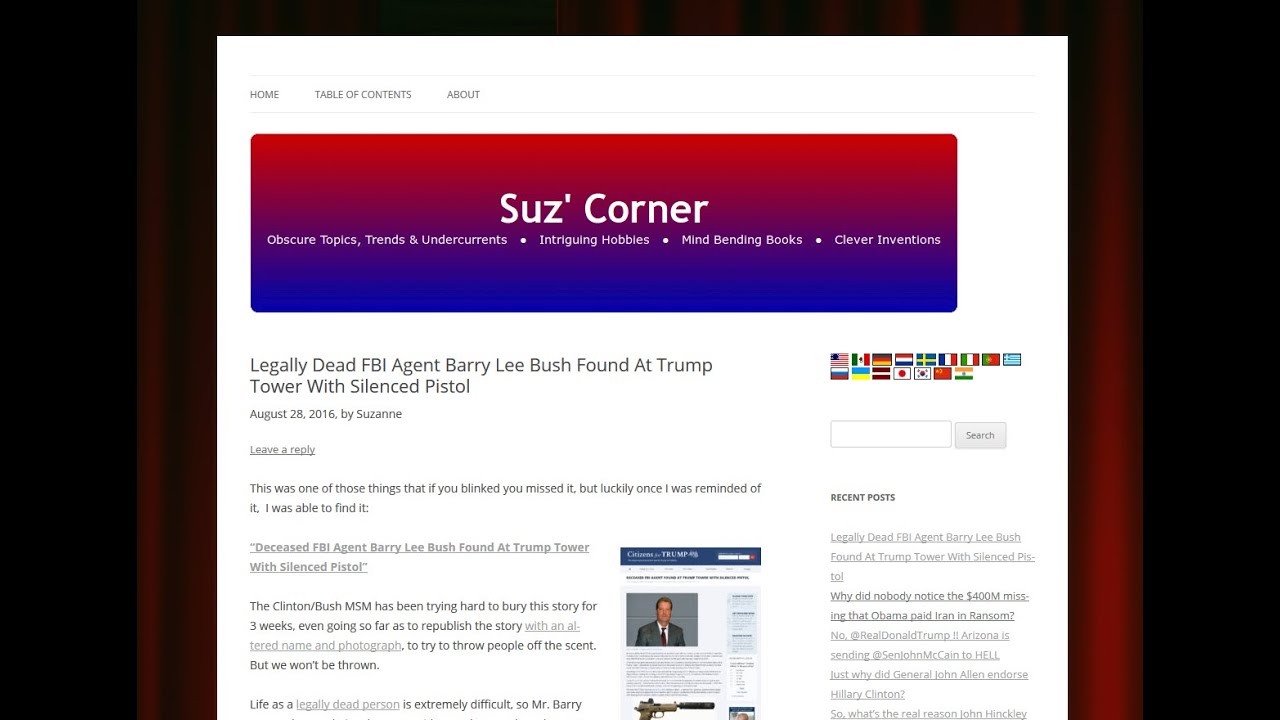 Legally Dead FBI Agent Barry Lee Bush Found At Trump Tower With ...