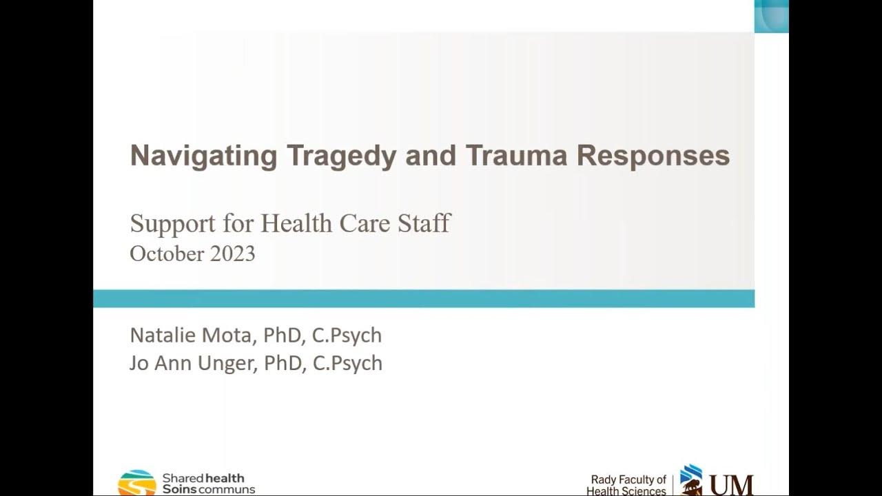Coping with Trauma and Tragic Events - Strategies and tips for staff ...